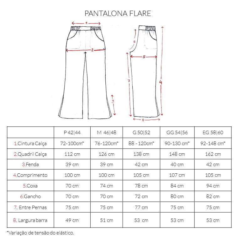 Guia de medidas – conjunto una – EmeElle